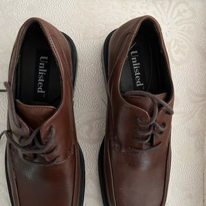 Unlisted | Shoes | Unlisted Brown Lace Up Loafers With Square Toenwt ...